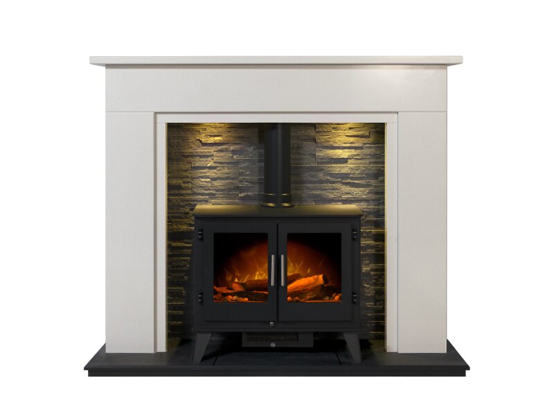 54” Monterrey Marble Stove Suite | Quality Fireplaces