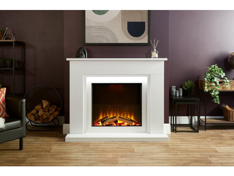 Belgrade 54″ Marble Fireplace with Inferno 750 SQ Inset Fire – China ...